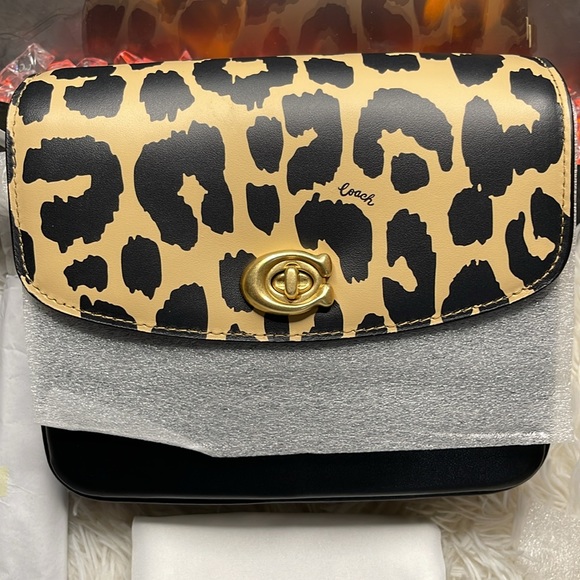 Coach | Bags | Coach Leopard Print Cassie Crossbody 9 Leopard Multi ...